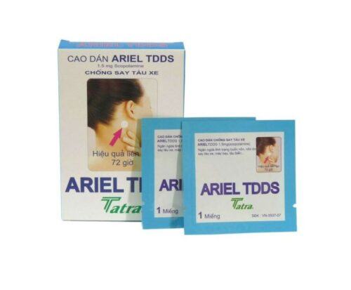 Miếng dán (cao dán) chống say xe Ariel TDDS Tatra (hộp 2 miếng)