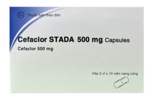Thuốc Cefaclor Stada 500mg (Hộp 2 vỉ x 10 viên)